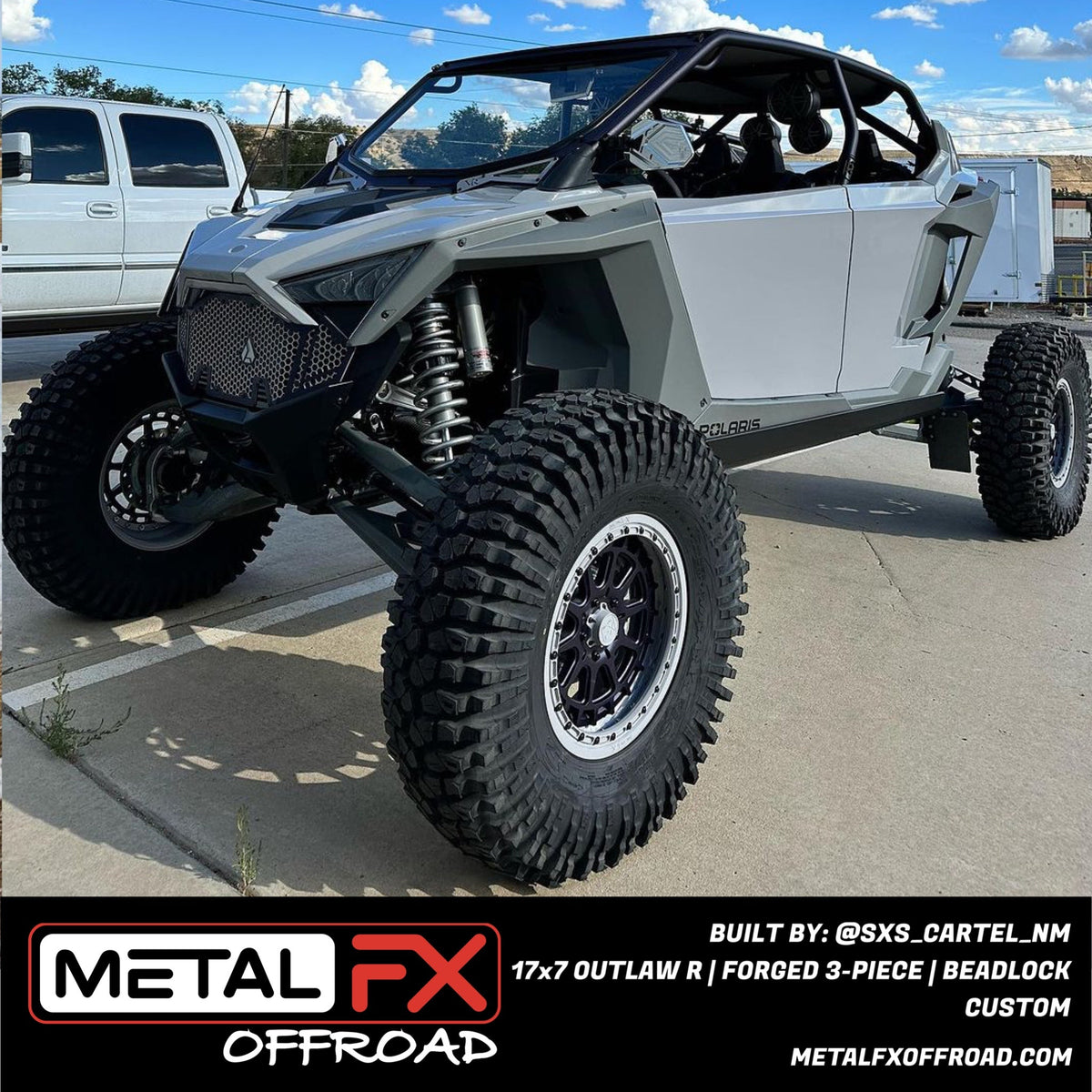 17" Outlaw R - Forged 3-Piece - Beadlock - Custom | Metal FX Offroad ...